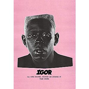 Inked and Screened Tyler The Creator Igor Album Cover Poster, 16x24(40x60cm) for Living Room