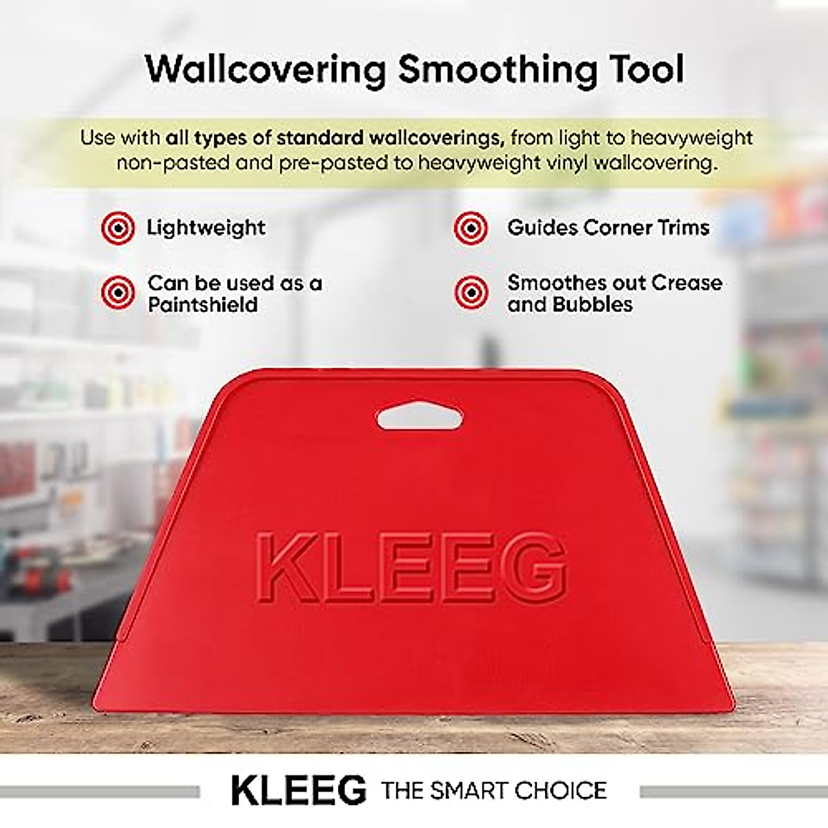 Zinsser SureGrip 122 Heavy Duty Wallcovering Adhesive, Wallpaper Glue + KLEEG Wallpaper Smoothing Tool, Wallpaper Tools Kit, Wall Paper Adhesive, Vinyl Wallcovering