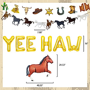 Yee Haw Balloons Yee Haw Western Party Yee Haw Party Sign Decoration Western Cowboy Yee Haw Banner Party Decorations Cowgirl Birthday Decoration Cowboy Bachelorette Decoration