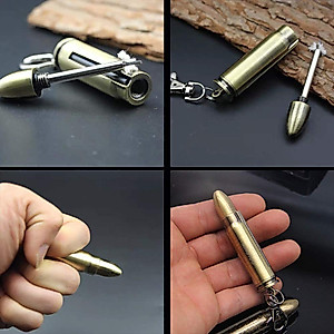 AIKENR Permanent Match Metal Matchstick Fire Starter, Waterproof Keychain Lighter Emergency Flint Match, Best Gifts for Camping Survival Enthusiast