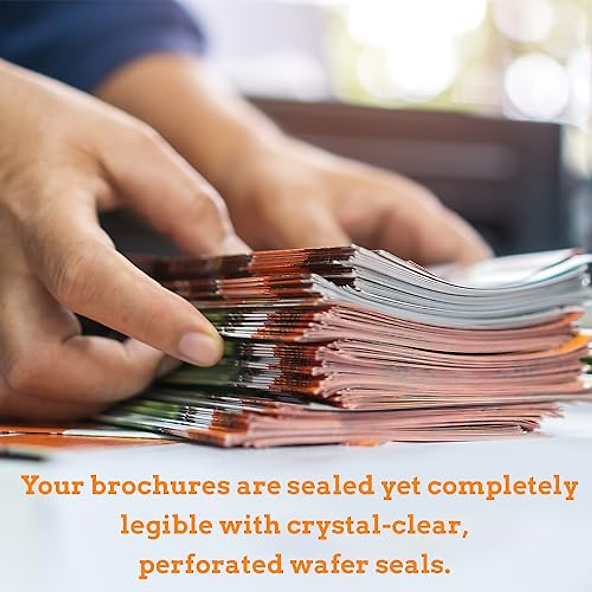 ChromaLabel 1 Inch Round Stickers, Library Supplies Sealing Stickers, Ideal Stickers to Seal Envelopes - 5000 Clear Label Stickers per Roll, Perforated Envelope Seal Stickers