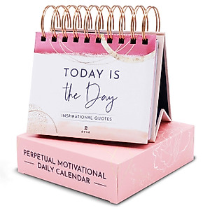 Motivational Calendar - Daily Flip Calendar with Motivational Quotes - Inspirational Gifts for Women, Office Decor for Women, Office Gifts for Women, Motivational Gifts, Desk Decorations Women