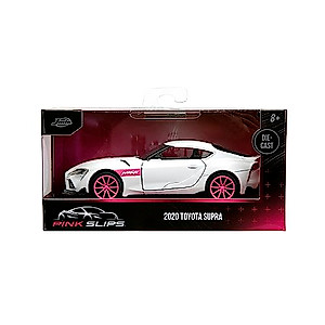 Pink Slips 1:32 2020 GR Toyota Supra Die-Cast Car, Toys for Kids and Adults(White)