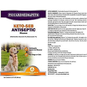 Piccardmeds4pets Keto-SEB Antiseptic Mousse 6.8 oz