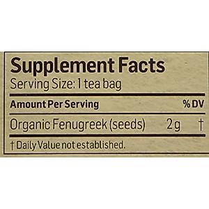 ALVITA Fenugreek Seed Tea Bag - Organic-FENUGREEK-24 ct