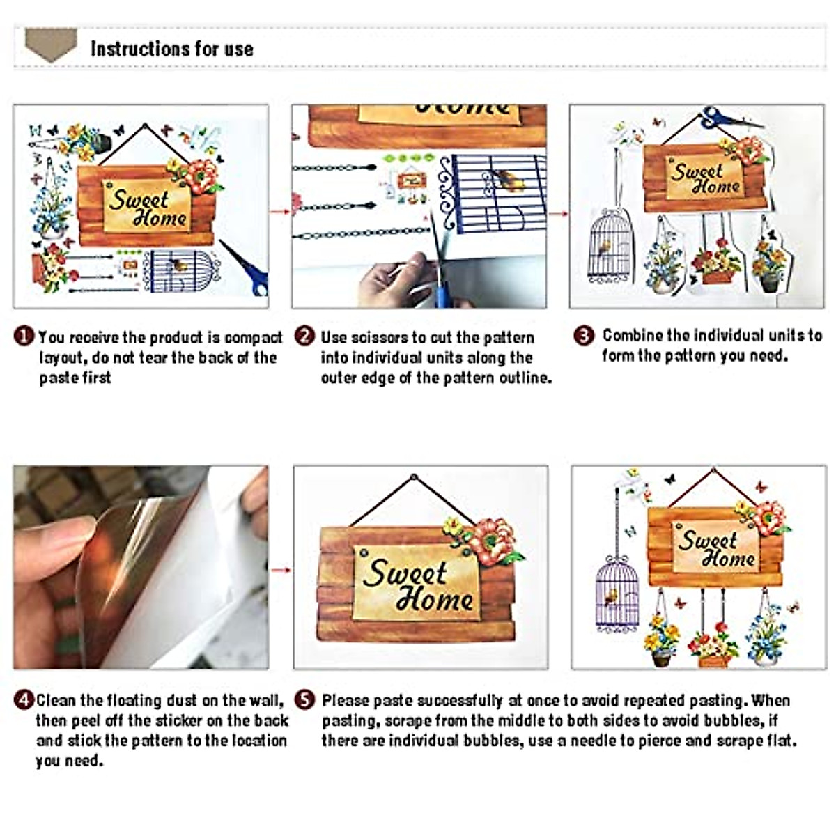 Kawaii Wall Decorations, Cute Cartoon Height Chart Stickers, Growth Chart for Wall, Living Room, Bedroom Wall Decoration Stickers (Bear Stacked)