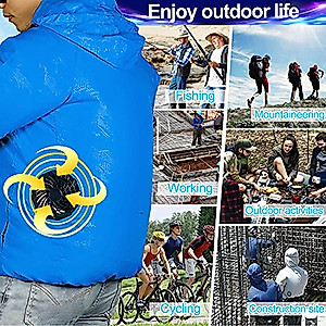 Air Conditioned Jacket With Fans - Cooling Vest For Men Women With 3 Speed Adjustable Cool Clothes For Hot Weather Work (3X-Large)