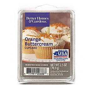 Better Homes and Gardens Orange Buttercream Cupcake Scented Wax Cubes