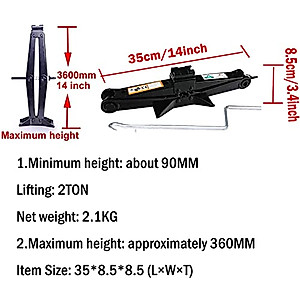 Spare Tire Removal Tool and Scissor Jack Handle 2 Ton Set for Ford F150 Truck (2004 to 2014) Wheel Release/Removal Repair Lug Wrench Replacement Kit