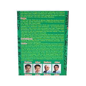 Deity America Natural Herbal 2in1 Formula Color Change Shampoo, Dark Brown Rinse 6 ea