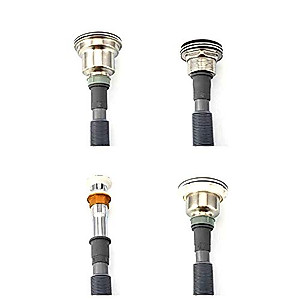 2pcs Flexible Extension Drain Pipe, Angle Simple Flexible Extension Hose, Bathroom Sink Expanded Tube,Tail Pipe Extension For Vessel Sink(275mm,gray)