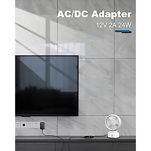 12V DC Power Supply 2A 24W 120V AC to DC Converter 12V Power Adapter with Car Cigarette Lighter Socket Adapter for Car MP3 MP4 Player Fan Dash Cam Shaver etc.