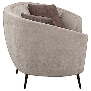 Coaster Home Furnishings Ellorie Upholstered Channel Back Curved Loveseat Beige