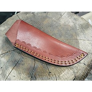 Generic Leather Sheath with Hand Stitching, Brown