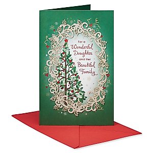 American Greetings Christmas Card for Daughter and Family (You're Appreciated)
