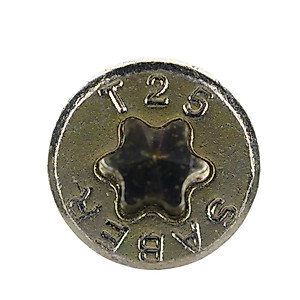 #9 x 3 Saberdrive Star Drive Multi-Purpose Construction Screws 1 LB, Approx. 73 Pieces, Durable Wood Screws, Serrated Thread for Secure Fastening, Avoid Cam Out