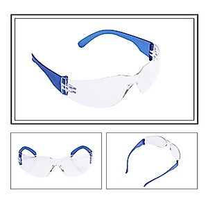 ROAR Assorted Safety Glasses 12 pairs per box Eyewear Protective Glasses Safety Goggle Airsoft Goggle, Strong Impact Resistant Lens for Laboratory, Construction, gardening,Industrial Safety, Craft