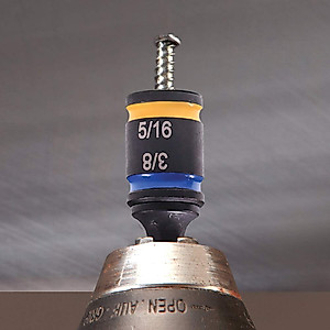 Malco 5/16 & 3/8 x 2" Dual Sided Hex Driver~ Cleanable, Reversible, Magnetic. Easy to Clean- MSHC1