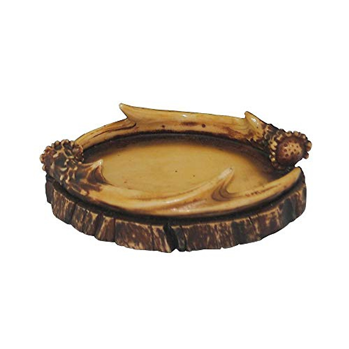 HiEnd Accents Antler 4-PC Bath Accessory Set - Tumbler, Soap Dispenser, Toothbrush Holder & Soap Dish