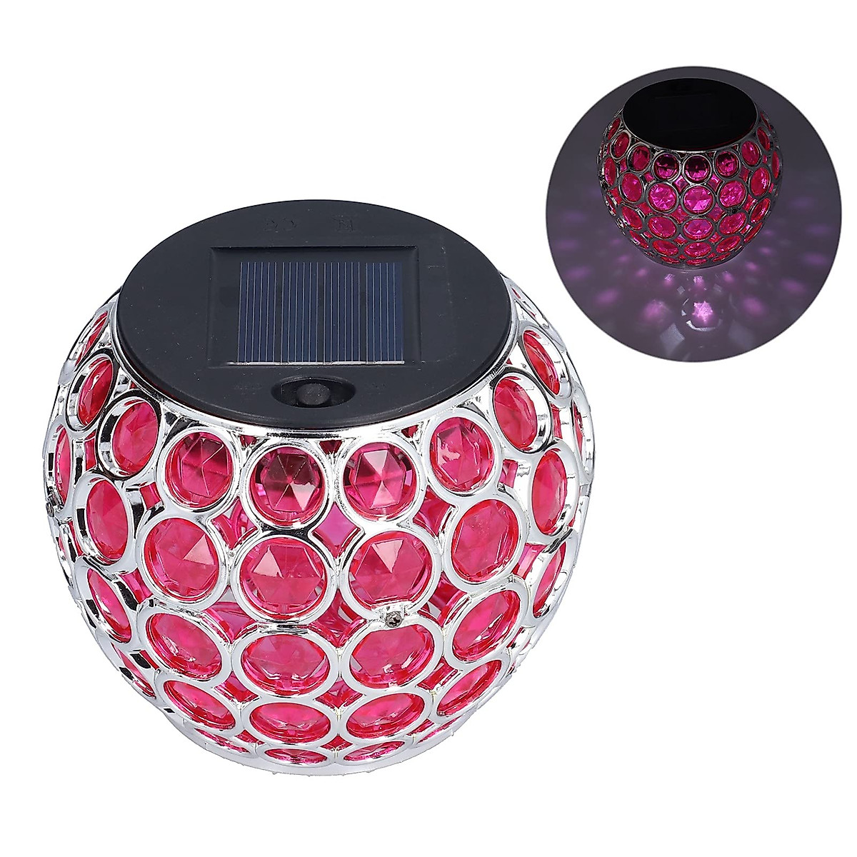 Solar Night Lights Lamp Wavy Point Ambient Lamp Stable Performance Soft Light Effect Lighting Supplies for Decoration Home Outdoor Garden