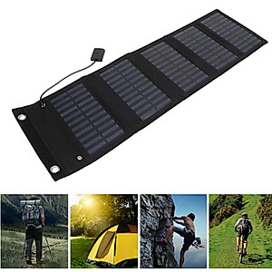 25W Portable Solar Panel Folding Bag for Laptops Car Batteries Carts Coaches Ships