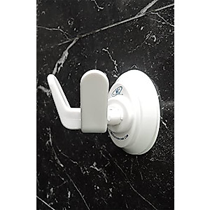 MedGear A-0295B Multi-Purpose Suction Cup Double Hook Hanger for Hard, Flat Non-Textured Surfaces