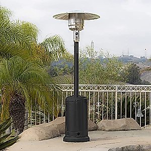 Outdoor Heaters, 46000 BTU Gas Patio Heaters - Commercial Propane Outside Heaters, Portable Propane Heaters Outdoor with Simple Ignition System, Wheels for Porch, Garden Wedding, Party