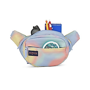 JanSport Fifth Avenue Fanny Pack Crossbody Bags for Women, Men - Stylish, Durable Waist Bag with Adjustable Belt, Main Zippered Pocket, Quick Stash Pocket - Travel Essentials - Mood Map