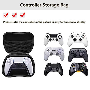 Flyekist Controller Case Compatible with Nintendo Switch Pro Controller, PS5, PS4, Xbox Controller and More Hard Protective Cover Travel Carrying Case Portable Storage Bag