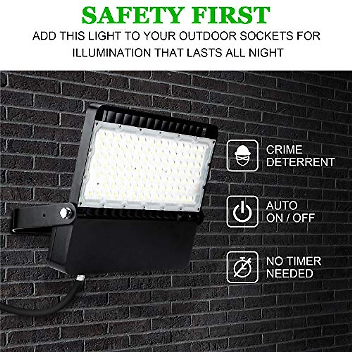 LEDMO Professional Grade LED Stadium Lights - High-Intensity Commercial Area Field Lighting for Outdoor Sports Venues, Energy-Efficient and Long-Lasting, 240W 31200LM Dusk to Dawn Photocell 5000K