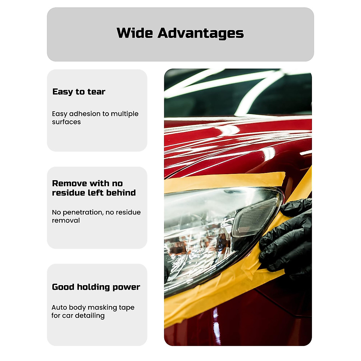 Lichamp 20 Bulk Pack 1 inch Yellow Painters Tape, Orange Masking Tape, 0.95 inch x 55 Yard x 20 roll, 2010YL(Total 1100 Yards)