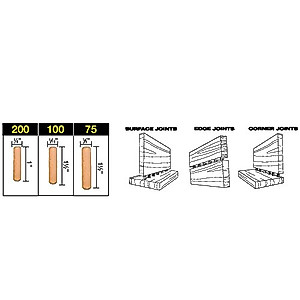 Milescraft 53460003 5346 Dowel Pin Bucket-375 Wooden Dowels-1/4in (200 pcs.) -5/16in (100pcs.)-3/8in Dia. (75pcs.) Made of Hardwood-Ideal for Woodworking Projects, Original Version