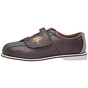 Mens TCR 3V Cobra Rental Bowling Shoes- Hook and LoopBrown/Green 5 1/2