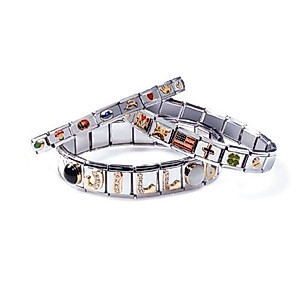 Super Mom Italian Link Charm – 9mm Stainless Steel Laser-Etched Charm for Link Bracelets, Compatible with Major Brands