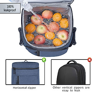 FORICH Soft Cooler Backpack Insulated Waterproof Backpack Cooler Bag Leak Proof Portable Small Cooler Backpacks to Work Lunch Travel Beach Camping Hiking Picnic Fishing Beer for Men Women