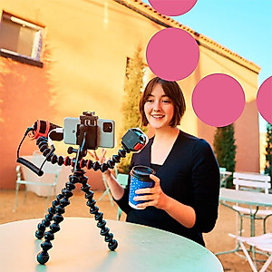 JOBY GorillaPod Advanced Mobile Vlogging Kit, Universal Vlogging Kit, Mobile Phone Creators, Beamo LED Light, Wavo Microphone, GripTight Phone Clamp, Dynamic Microphones, Mini Microphone