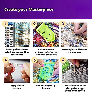 DOTSOPS Sunflower Diamond Painting DIY Diamond Painting Kits 5D Art for Adults Art Glitter Suitable Kids Home Wall Fall Decor Gifts of Crystal Rhinestone Embroidery Craft Autumn Drawing 12x16inch