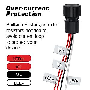 SURLED Dimmer Switch 12 Volt DC for LED RV Lights Interior, Dimmer Knob Waterproof IP65, Suitable for Camper, Recreational Vehicle, Boat, Auto, Truck, Marine and Strip Lighting