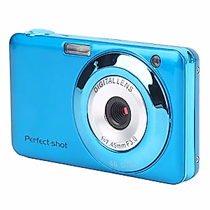 2.7 inch HD Camera, 8X Optical Zoom Portable Digital Camera, 48 Megapixels High Definition, 32GB Expandable Storage, Easy to Carry, USB Connection, Suitable for Children Beginners.(Blue)