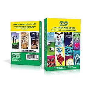 Bookmark Scripture Cards - 120 Children and Youth Bible Verse Bookmarks Box Set | Popular, Encouraging Verses, Useful Handouts for Faith Building and Sunday School, Bulk Religious Bookmarks
