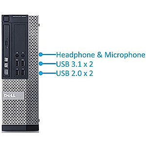 Dell Optiplex 9020 Small Form Factor Desktop - Intel i7-4770 Upto 3.9GHz, HD Graphics 4600 4K Support, 8GB RAM, 1TB SSD, DisplayPort, HDMI, DVD, Wi-Fi, Bluetooth, TDL - Windows 10 Pro (RENEWED)