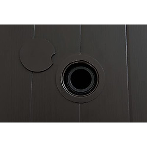 Sunjoy Vanessa Combination Umbrella Stand Side Table, Brown