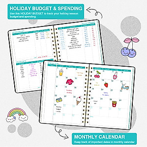 Budget Planner - Budget Book with Bill Organizer and Expense Tracker, 6.1" x 8.25", 12 Month Undated Finance Planner/Account Book to Take Control of Your Money, Start Anytime, Black