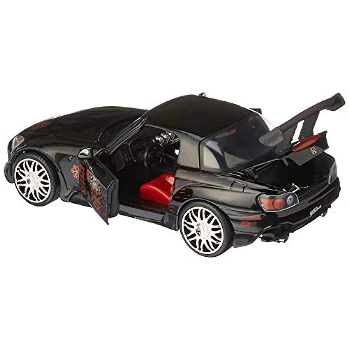Jada Toys Fast & Furious 1:24 Johnny's Honda S2000 Die-cast Car, Toys for Kids and Adults, Black