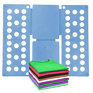 Clothing Folding Board Folding Boards Quality Baby Magic Clothes Folder T Shirts Jumpers Organizer Fold Save Time Quick Clothes Folding Board Clothes Holder (Blue)