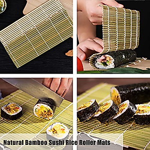 Niantime Complete Sushi Making Kit for Beginner, 30 in 1 Sushi Makers Kit Mold, with Bamboo Rolling Mats, Bazooka Roller, Sushi Rice Mold, Temaki Sushi Mats