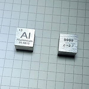 GOONSDS Element Cube - Metal Density Cubest for University Lab and Student Gift Ornament Collection,Aluminum al