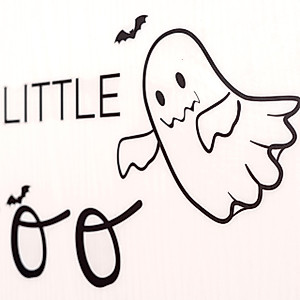 Gostman A Little Boo is Almost Due Decal - Halloween Balloon Arch Decal for Baby Shower,A Little Boo is Almost Due Party Decoration,Spooky Baby Gender Reveal Party Decor (Boo Decal)