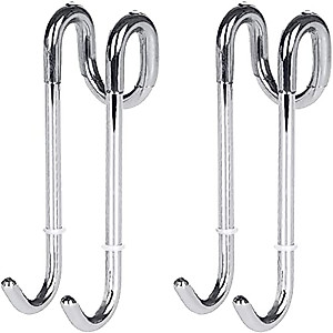 Bamodi Shower Hooks Set - Glass Door Shower Hooks 11 cm - Extremely Lightweight Bathroom Hooks Bath Shower Screen - Use as a Towel Hanger Bathroom Holder Shower Door