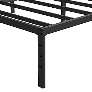 Maenizi 14 Inch Full Size Bed Frame No Box Spring Needed, Heavy Duty Metal Platform Bed Frame Full Support Up to 3000 lbs, Easy Assembly, Noise Free, Black